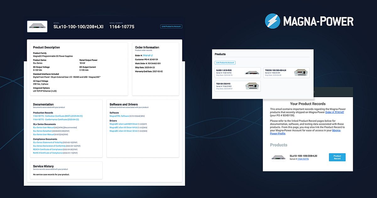 Magna Power’s New Digital Product Record | Magna-Power España