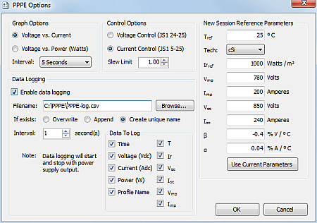 Photovoltaic Power Profile Emulation - Software | Magna-Power